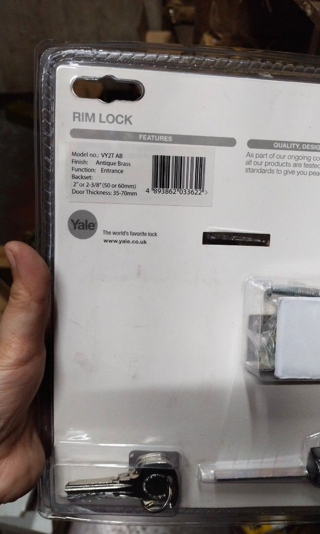 Yale rim locks with 4 dimple keys #vy2t us5 antique finish, Furniture ...