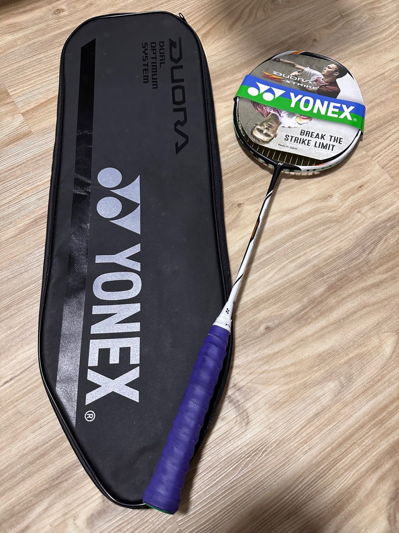 Yonex Duora Z Strike with Yonex BG66 26lbs, Sports Equipment, Sports ...