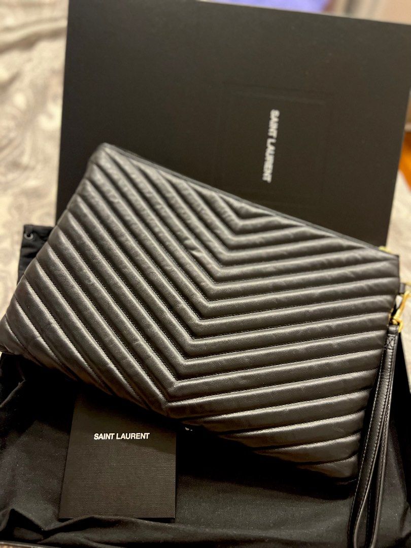 YSL Clutch, Women's Fashion, Bags & Wallets, Clutches on Carousell