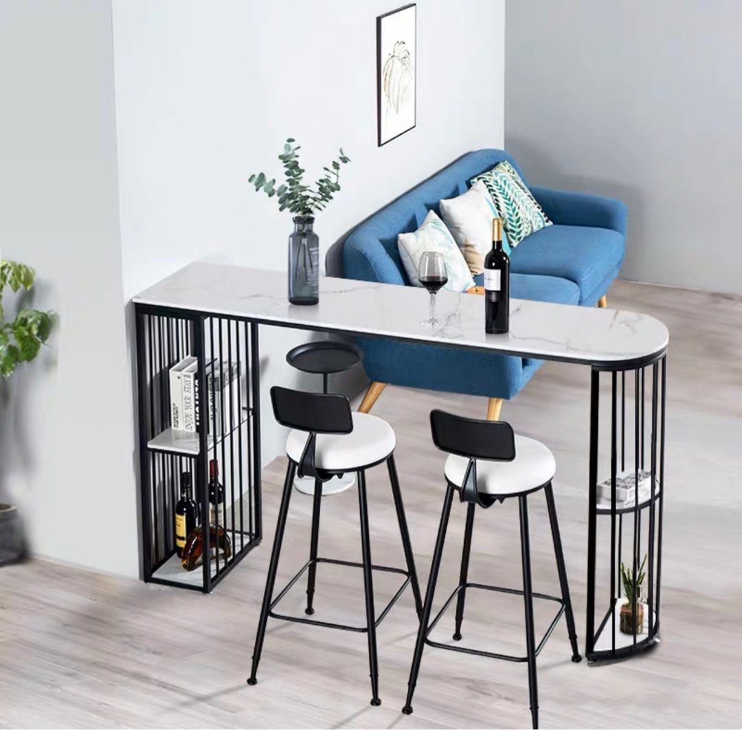 ZAN Modern Bar Table & Stools, Furniture & Home Living, Furniture ...
