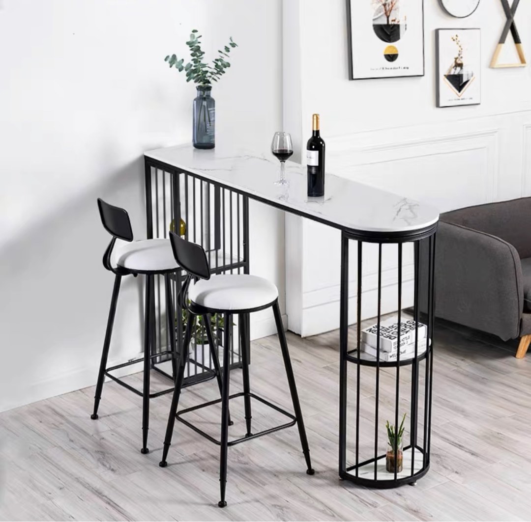 ZAN Modern Bar Table & Stools, Furniture & Home Living, Furniture ...
