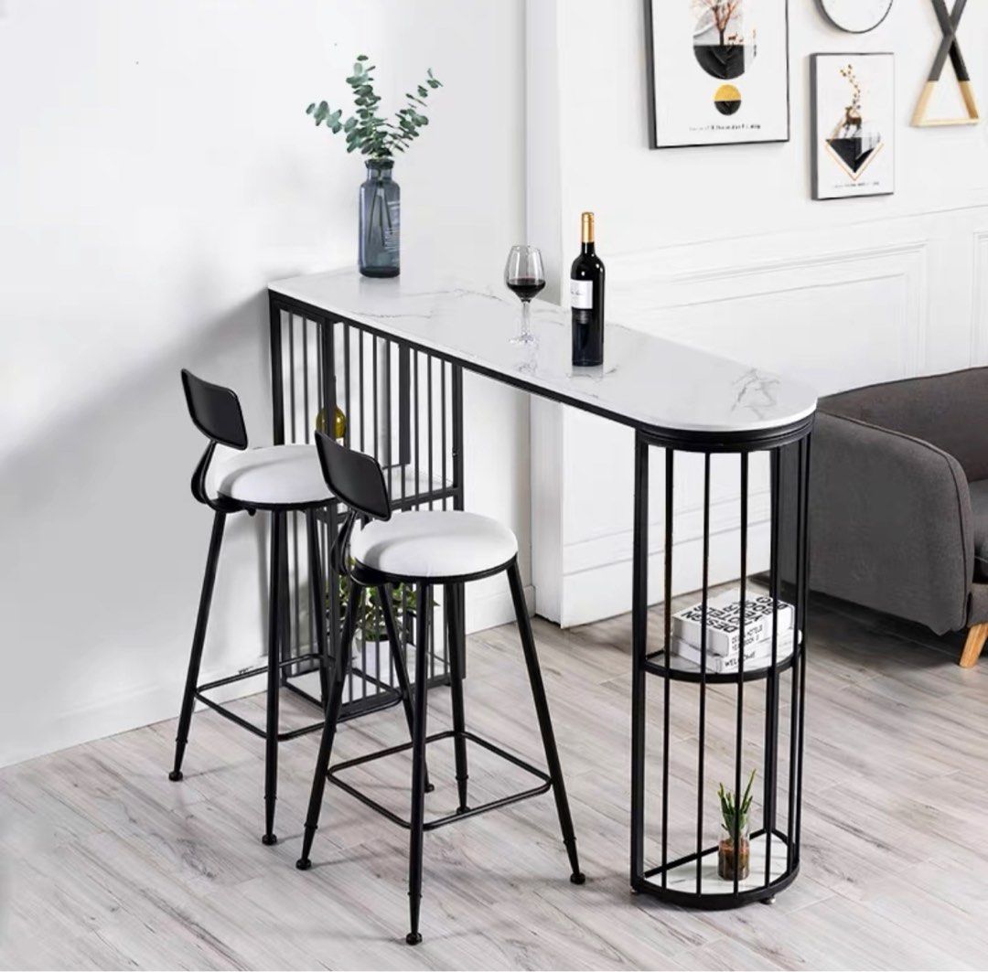 ZAN Modern Bar Table & Stools, Furniture & Home Living, Furniture ...