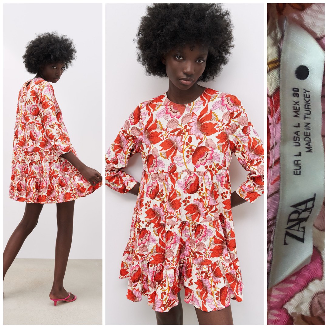 ZARA floral dress on Carousell