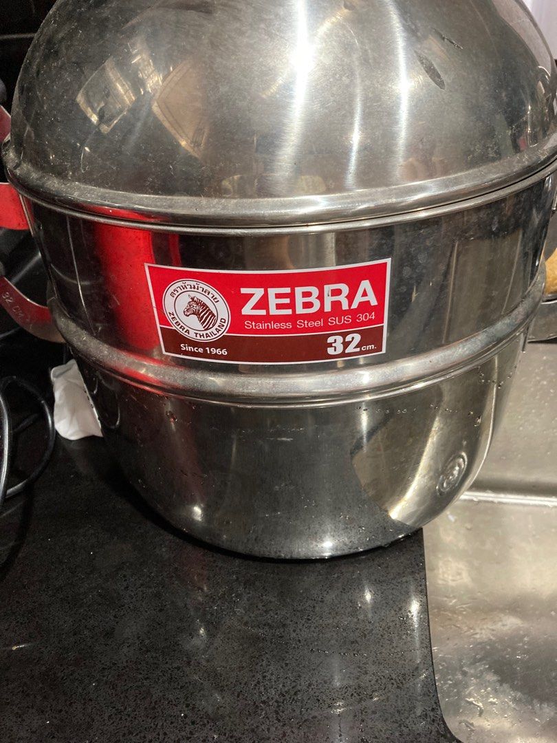 Zebra stainless steamer 32cm, TV & Home Appliances, Kitchen Appliances ...