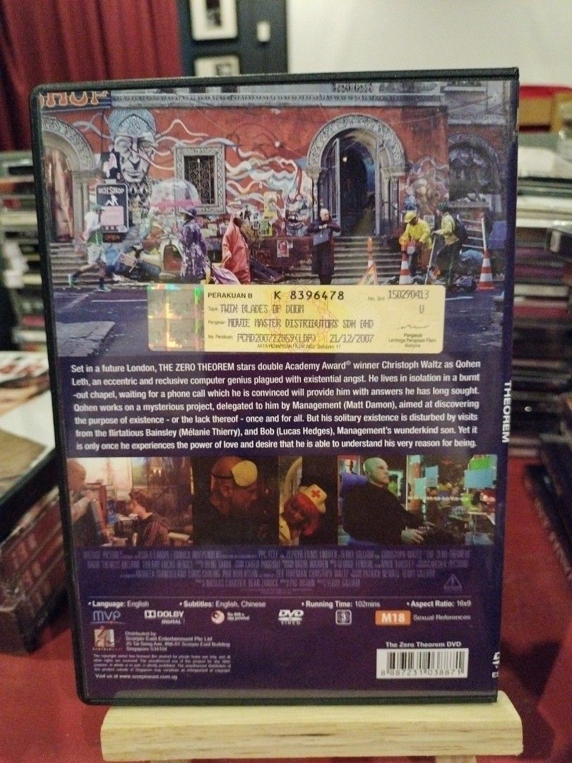 Zero Theorem by Terry Gilliam original DVD, Hobbies & Toys, Music ...