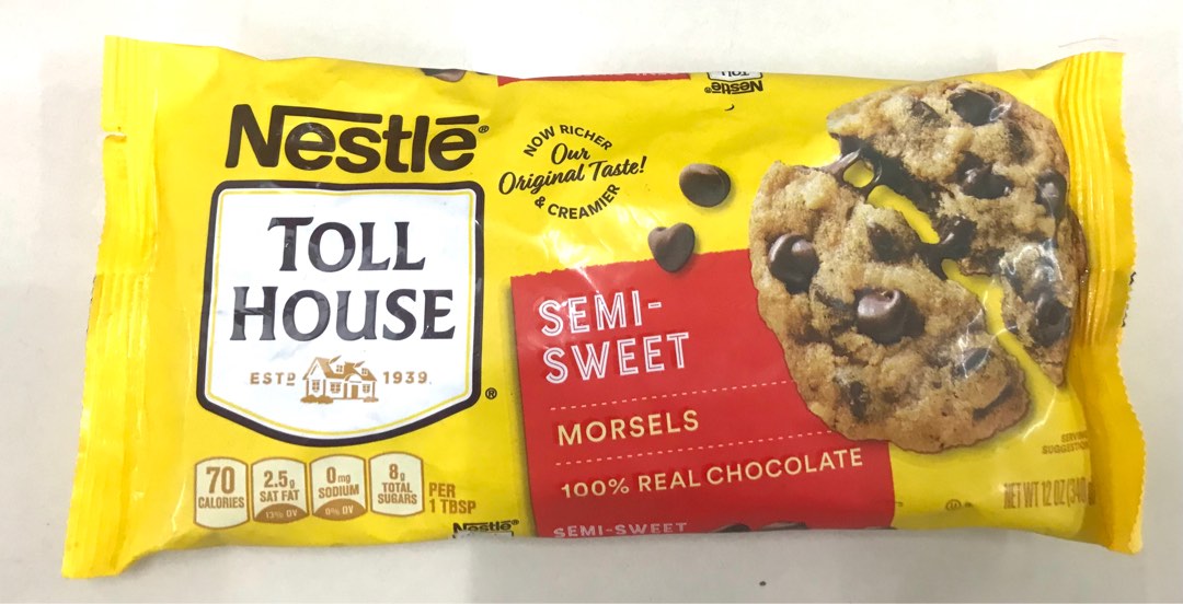 12oz Nestle Toll House Semi Sweet Morsels 340g 100% Real Chocolate for ...