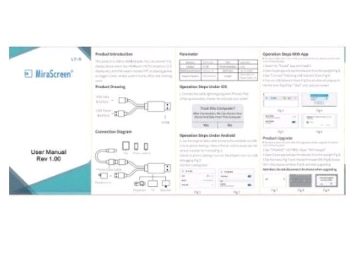 1M 3in1 Universal Mirascreen 2K HDMI 60Hz Android Type C, Computers ...