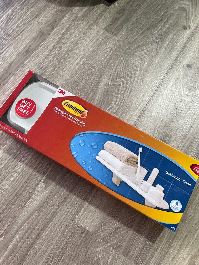 3M Bathroom Shelf, Furniture & Home Living, Bathroom & Kitchen Fixtures ...