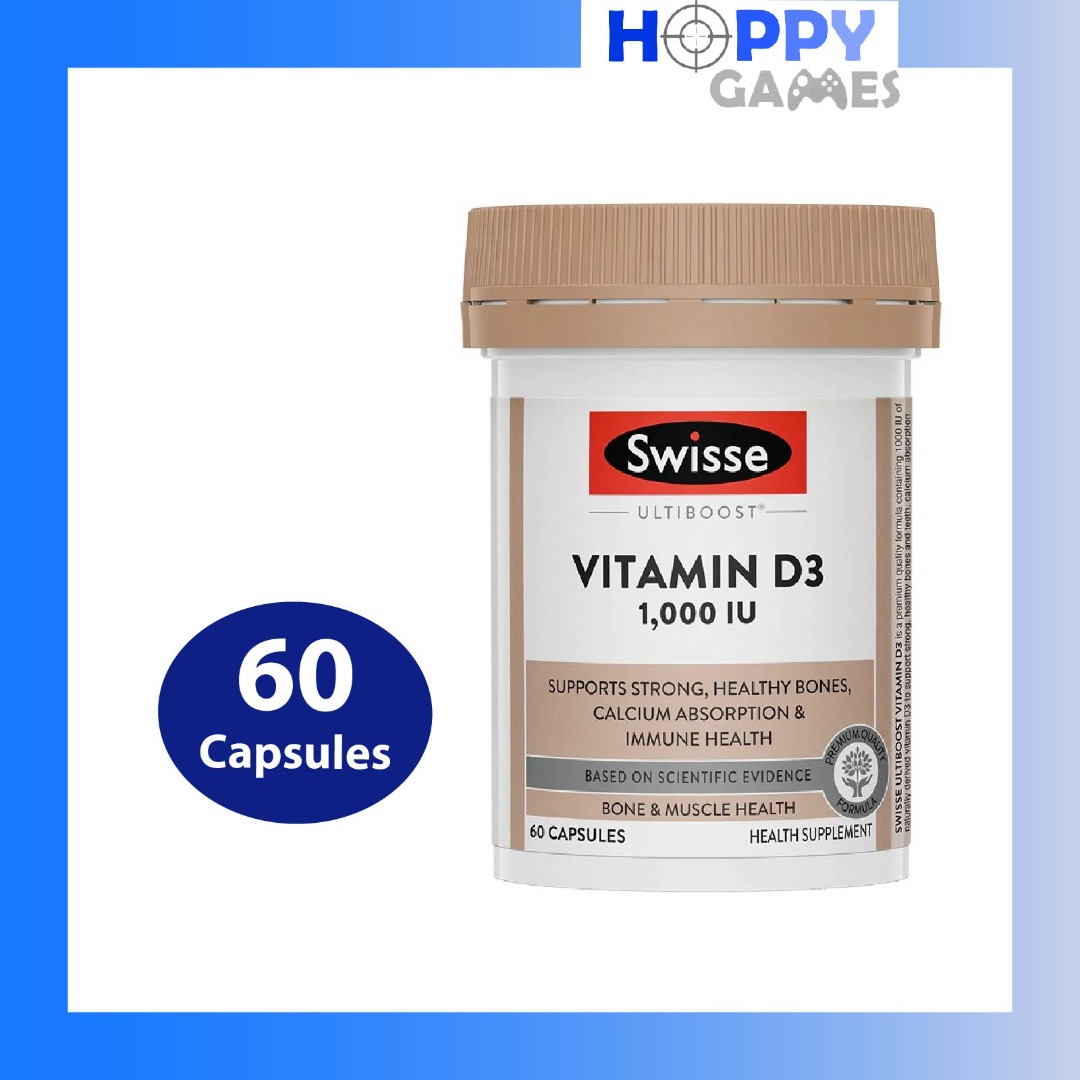 *60 CAPSULES* Swisse Vitamin D3 1,000 IU, Health & Nutrition, Health ...