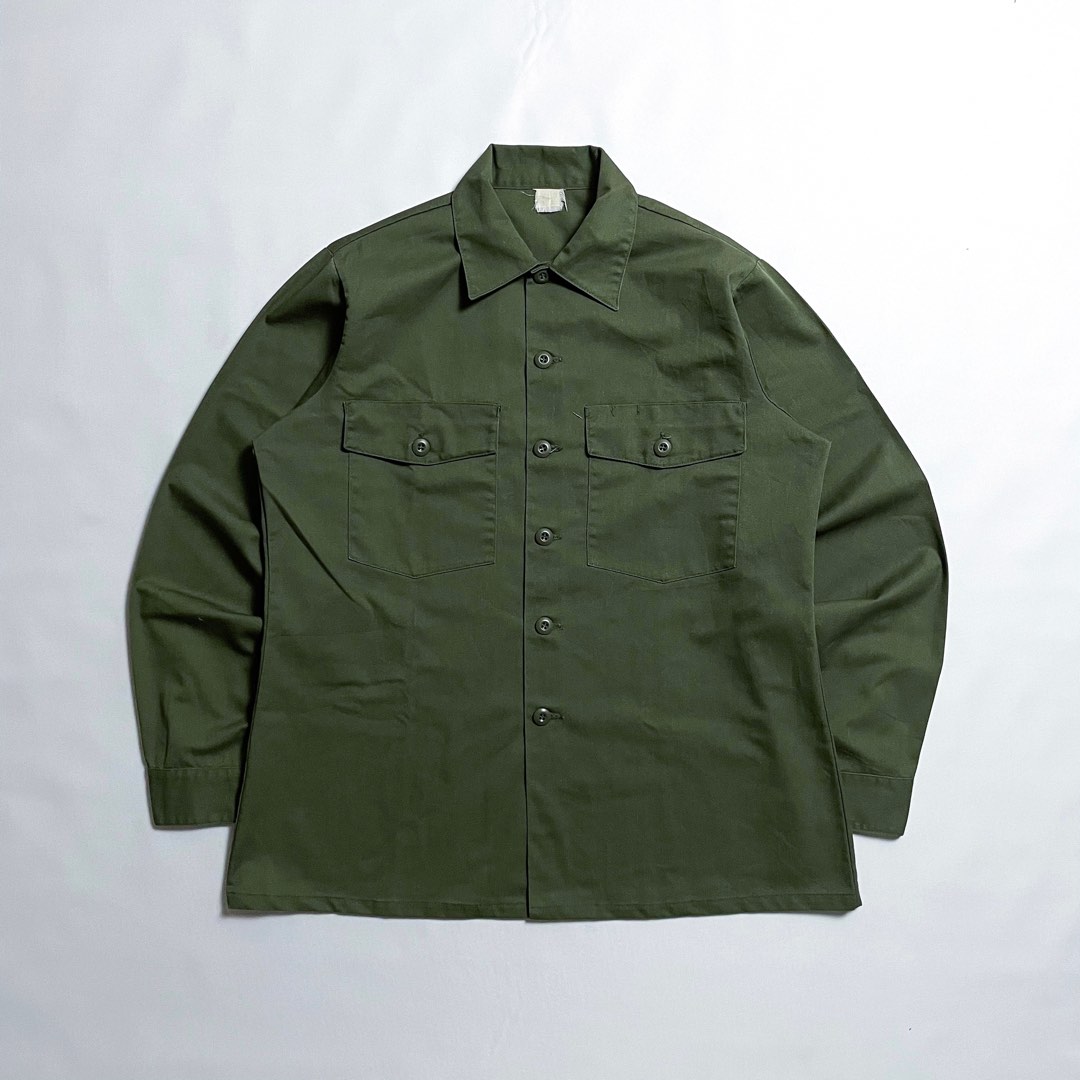 70s/80s OG-507 US Military Fatigue Shirt, Men's Fashion, Tops & Sets ...