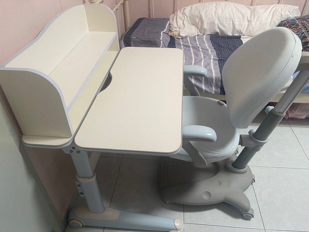 Adjustable Study table and Chair Set, Furniture & Home Living ...