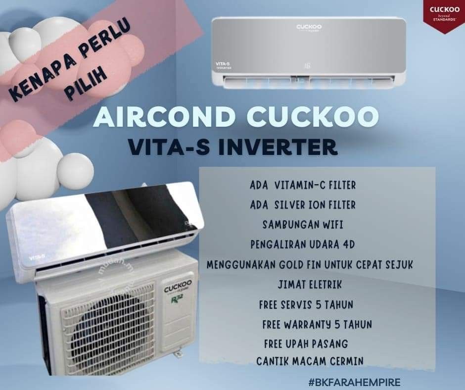Aircond Cuckoo, TV & Home Appliances, Air Conditioners & Heating on ...