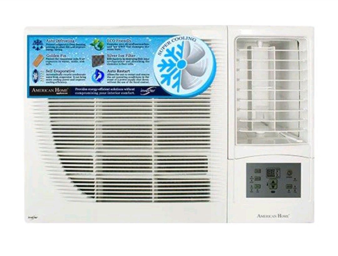American Home Window Type Inverter Aircon, TV & Home Appliances, Air ...