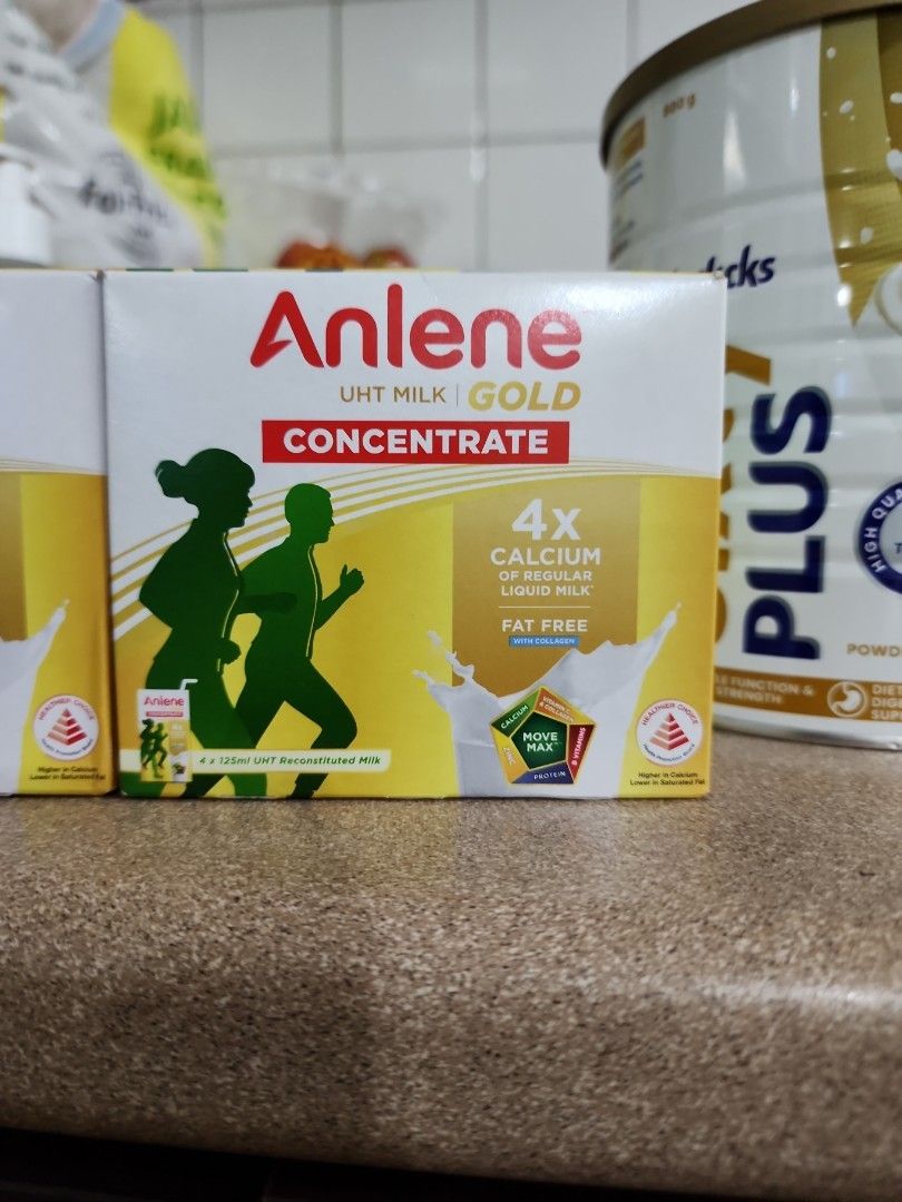 Anlene uht milk gold concentrate, Food & Drinks, Beverages on Carousell