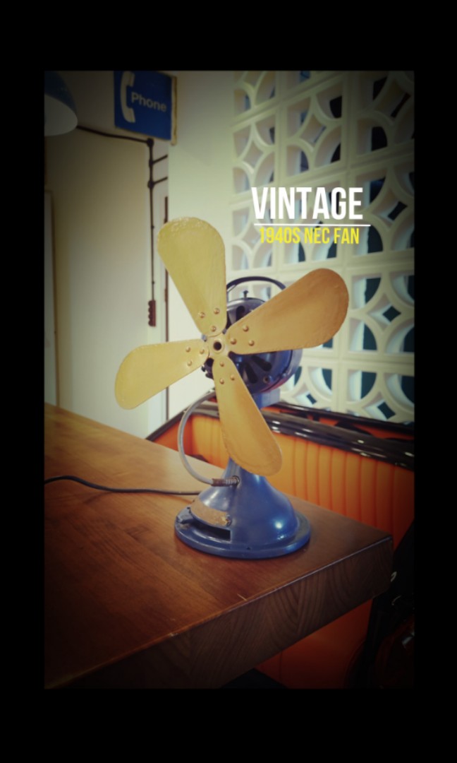 Antique/Vintage 1940s NEC desk fan, Hobbies & Toys, Memorabilia ...