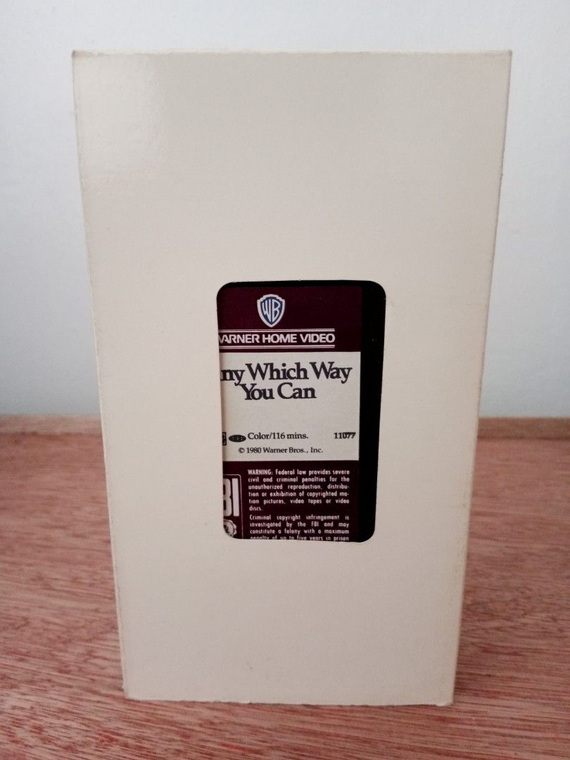 Any Which Way You Can VHS TAPE, Hobbies & Toys, Memorabilia ...