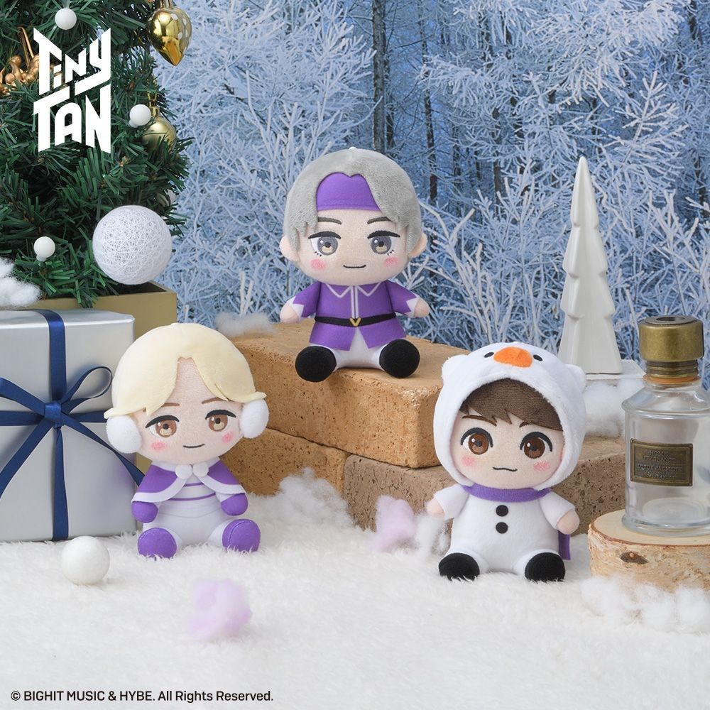 Authentic Bangtan boys bts Tinytan Snow time Jungkook jimin taehyung v soft toy plush plushie ...
