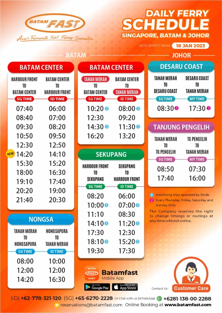 Batam 02 Ways Ferry Ticket via Batam Fast Ferry, Tickets & Vouchers ...