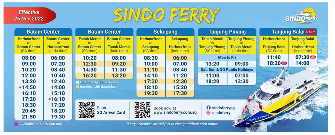 Batam Sindo Fast Ferry 02 ways Ferry Ticket, Tickets & Vouchers ...