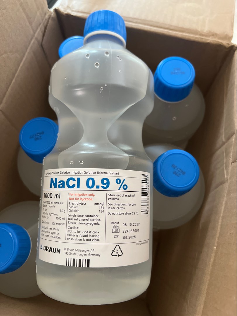 B.Braun Sodium Chloride 0.9% Irrigation Solution 1000ml (Normal Saline ...