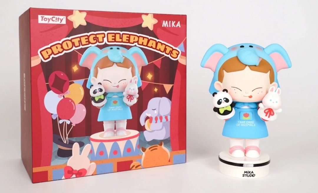 (Big Figurine) Mika Protect Elephants Limited Edition ToyCity, Hobbies ...