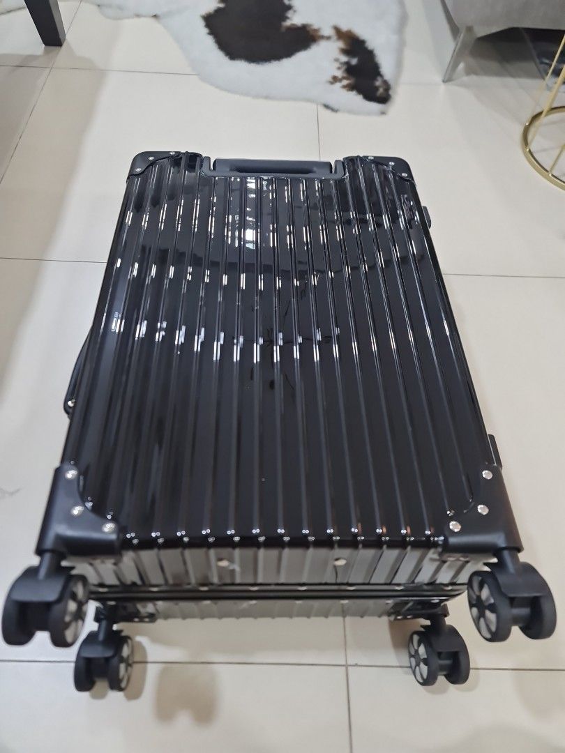 Plastic Black Luggage for sale, Hobbies & Toys, Travel, Luggage on ...