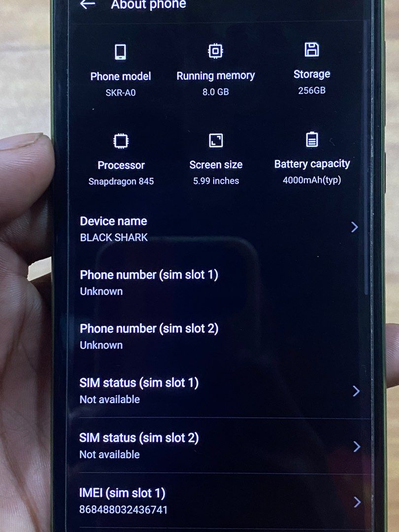 BLACK SHARK (Ram 8GB 256 GB Rom )China Rom, Mobile Phones & Gadgets ...