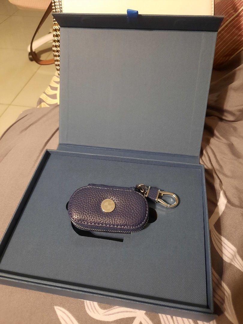 BMW leather key holder, Luxury, Bags & Wallets on Carousell