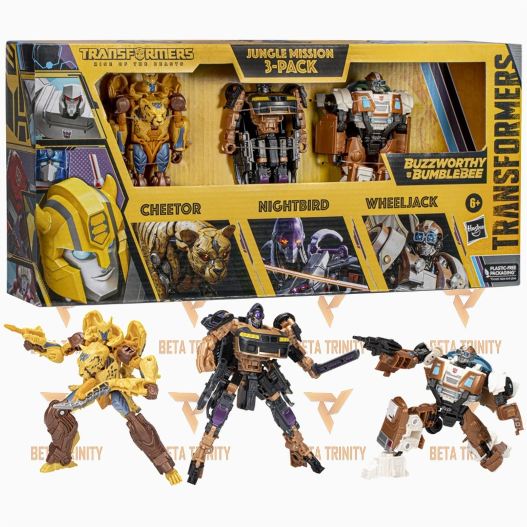 BNIB Transformers Rise of The Beasts Jungle Mission 3-Pack, Hobbies ...