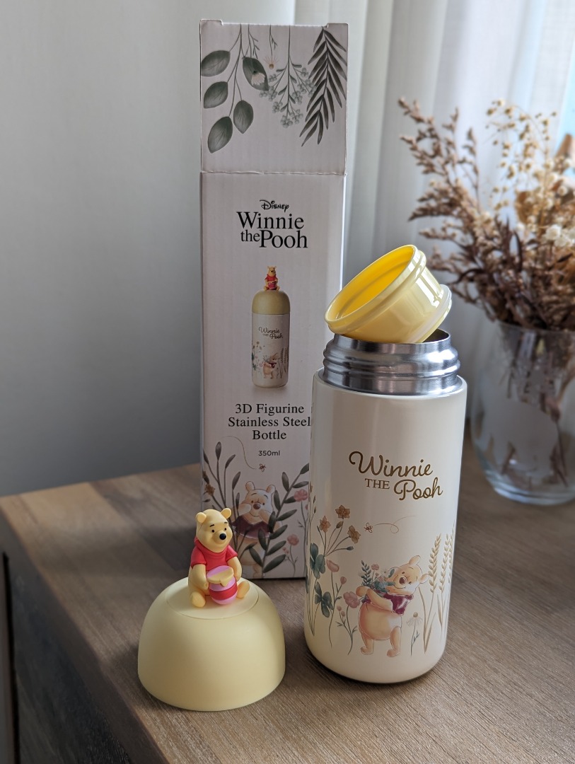 BNIB Winnie the Pooh 3D Figurine Stainless Steel Bottle, Furniture ...