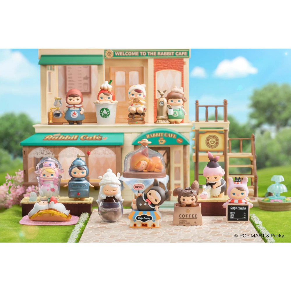 BNIF POP MART Pucky Rabbit Cafe Full Set of 12, Hobbies & Toys, Toys ...