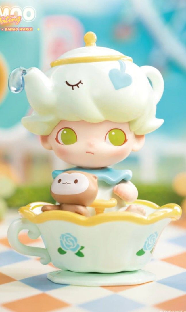 POPMART Dimoo Dating Rotating Cup, Hobbies & Toys, Toys & Games on ...