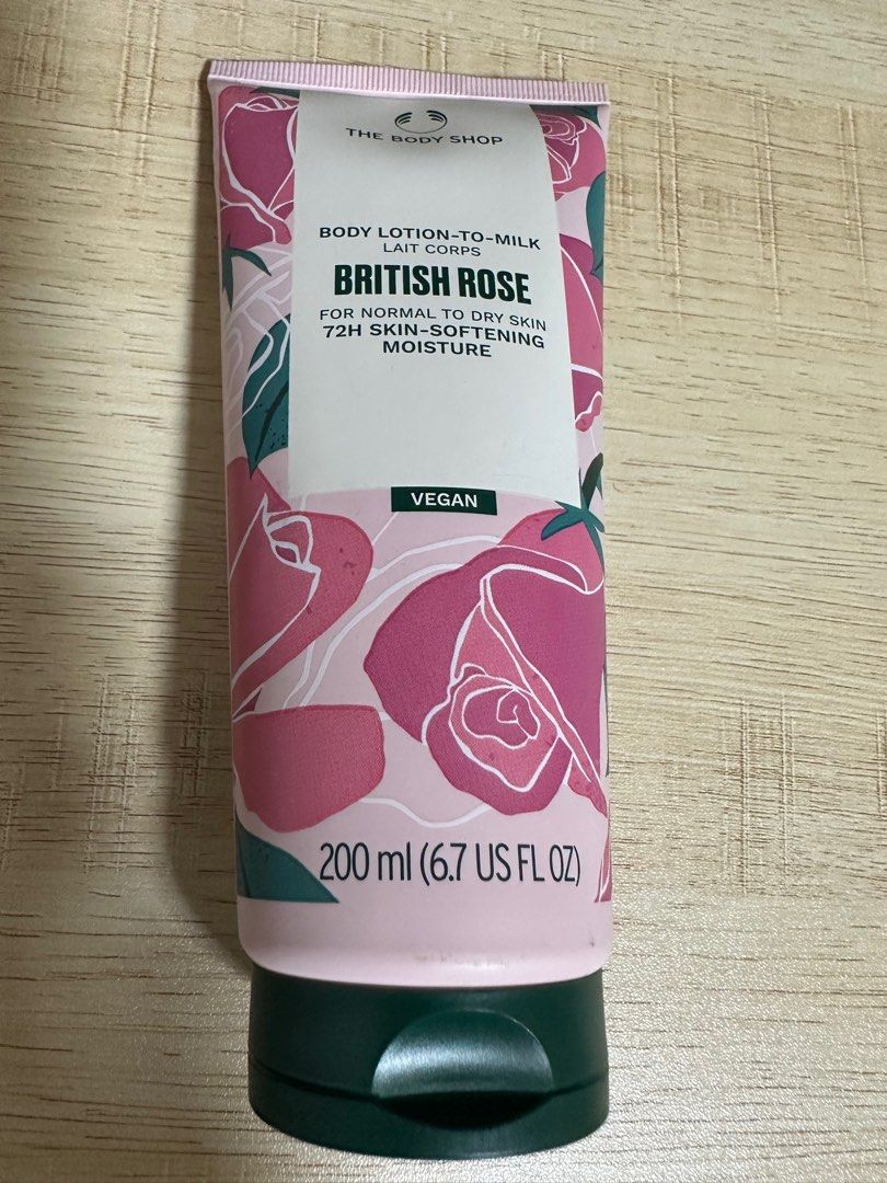 Body shop lotion British rose, Beauty & Personal Care, Bath & Body ...