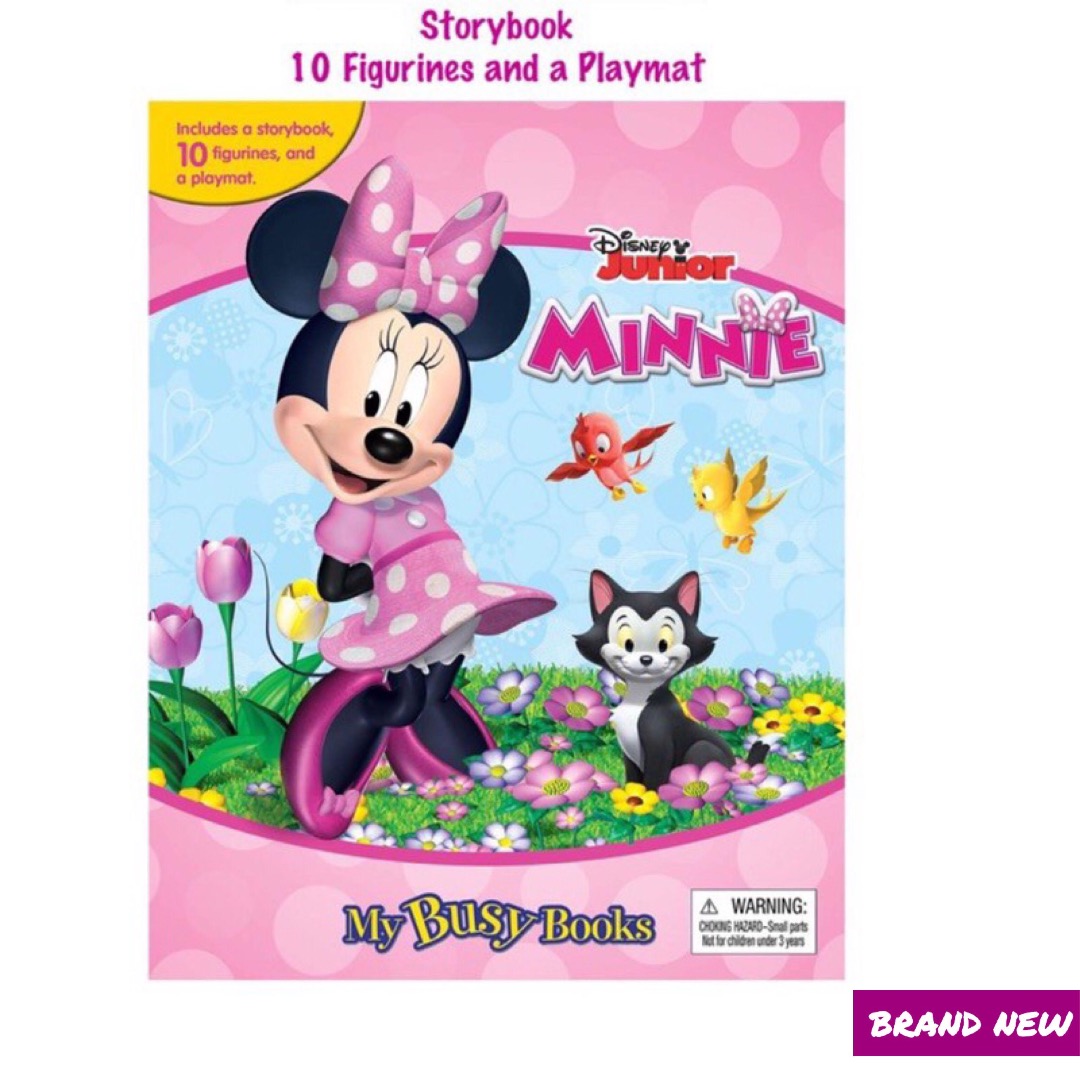 BRAND NEW Disney junior Minnie My Busy Book Includes Storybook 10 ...