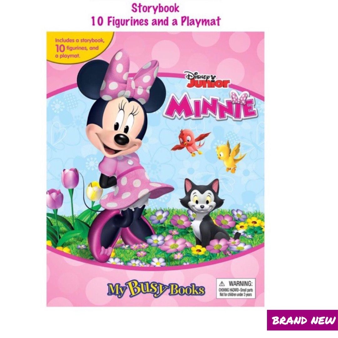 BRAND NEW Disney junior Minnie My Busy Book Includes Storybook 10 ...