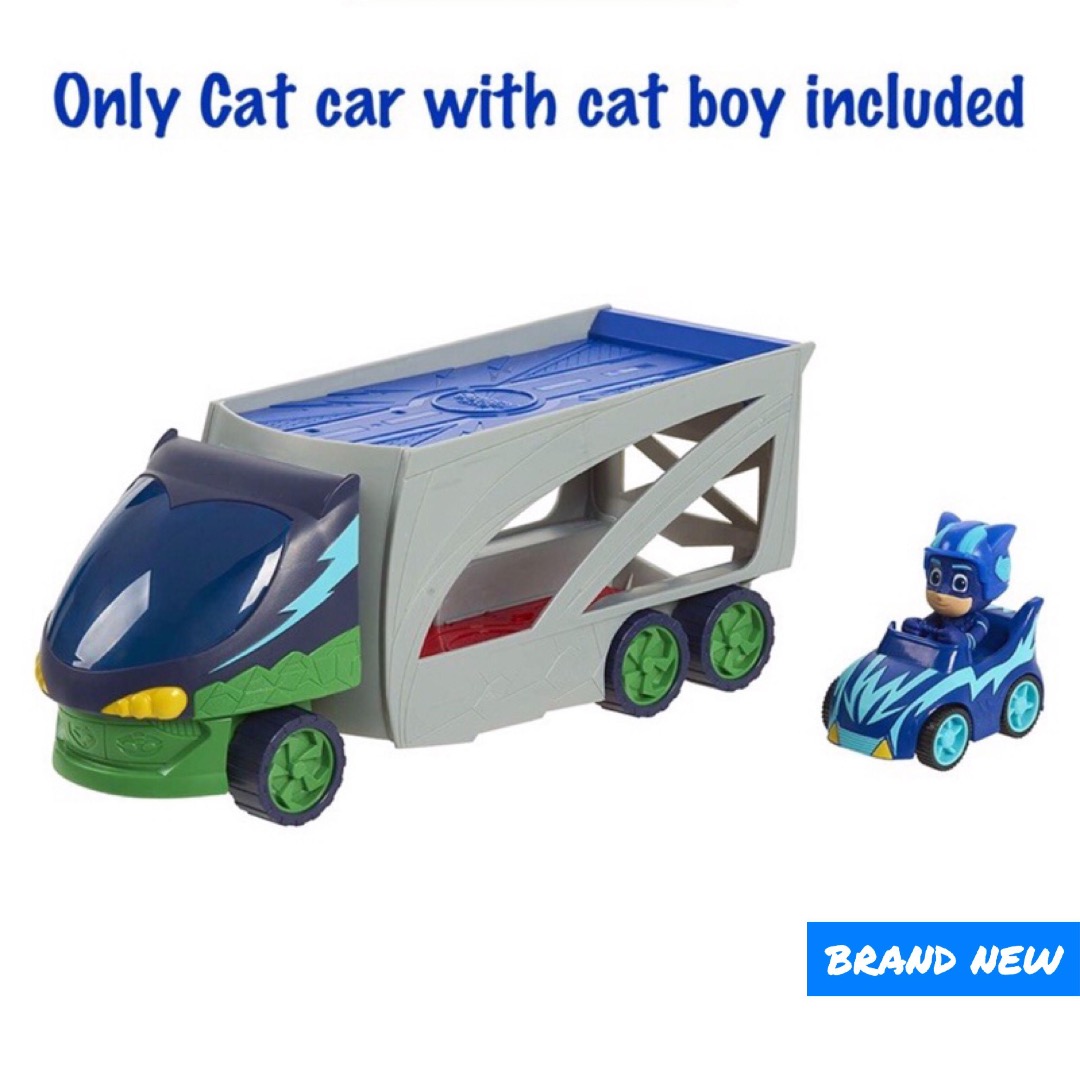 BRAND NEW PJ MASKS Cat car Cat Boy TransporterHatch ramp opens, Hobbies ...