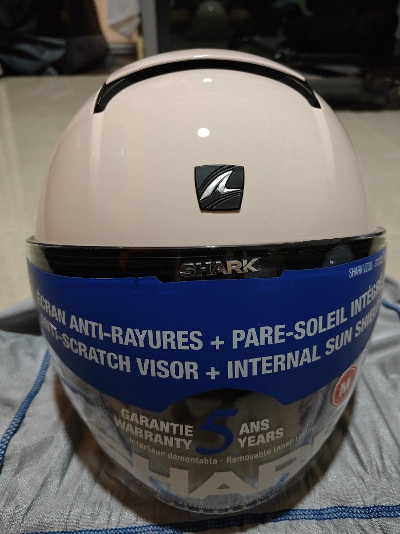 Brand New Shark Nano Blank Parme Pink Helmet, Motorcycles, Motorcycle ...