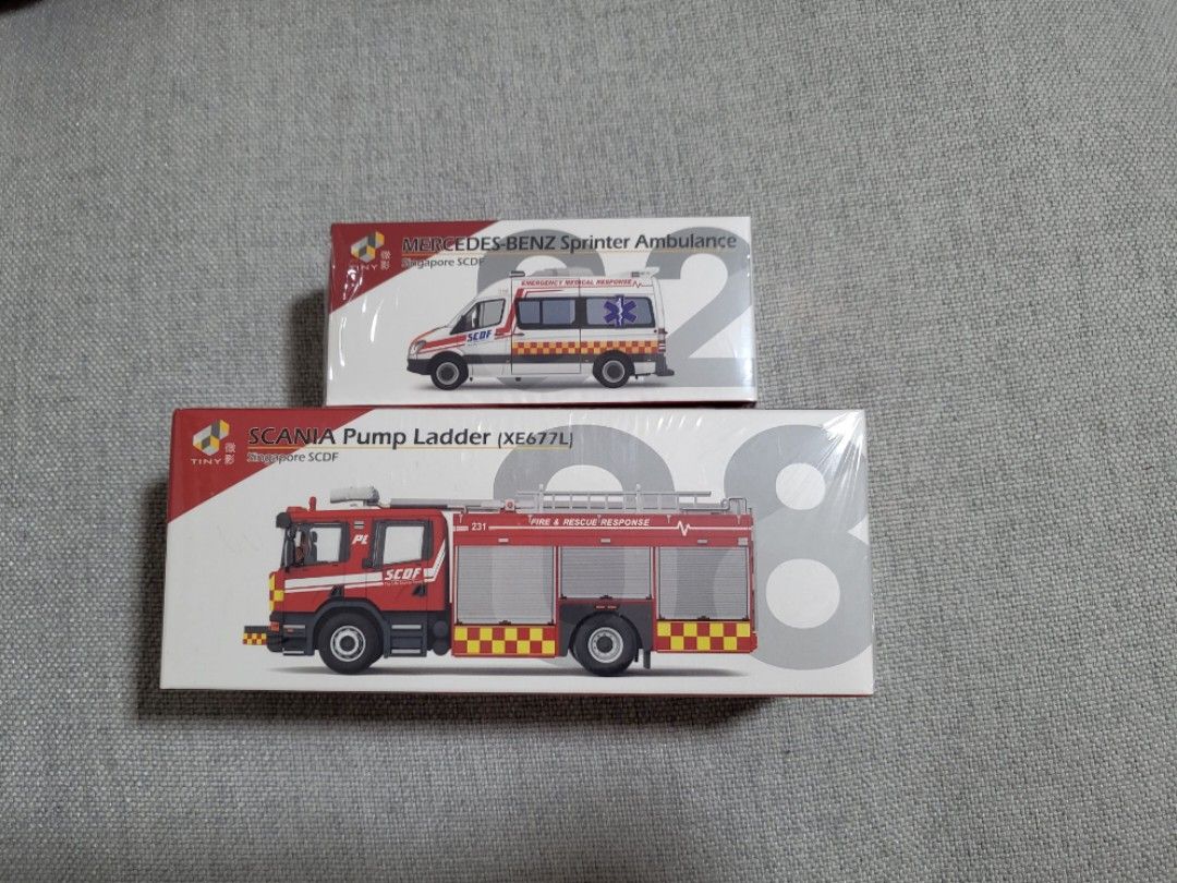 [Brand New] Singapore SCDF Ambulance by Tiny, Hobbies & Toys ...