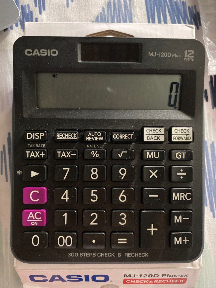 CASIO MJ-120D Plus-BK, Hobbies & Toys, Stationary & Craft, Stationery ...