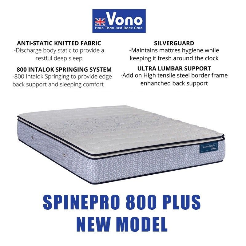 Check out VONO SpinePro 800 PLUS Mattress [NEW Model] SpineProPlus ...