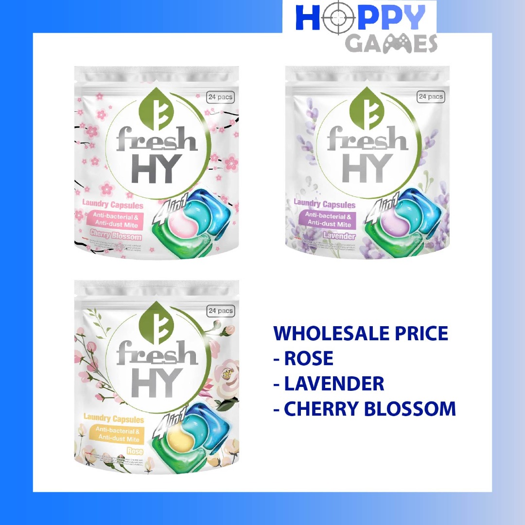 *CHOOSE AROMA - 24 PODS* Fresh HY Laundry Detergent Laundry Capsules ...