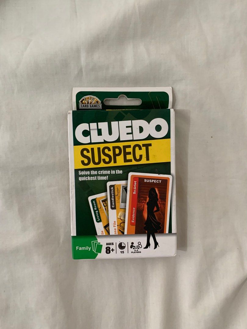 Cluedo Cards, Hobbies & Toys, Toys & Games on Carousell