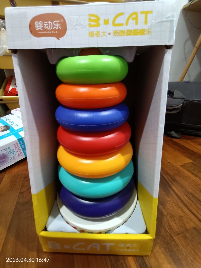Colorful Stacking rings, Babies & Kids, Infant Playtime on Carousell