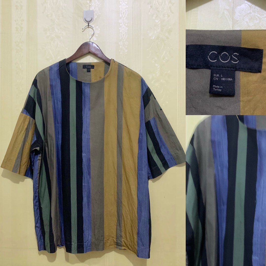 Cos striped shirt, Women's Fashion, Tops, Blouses on Carousell