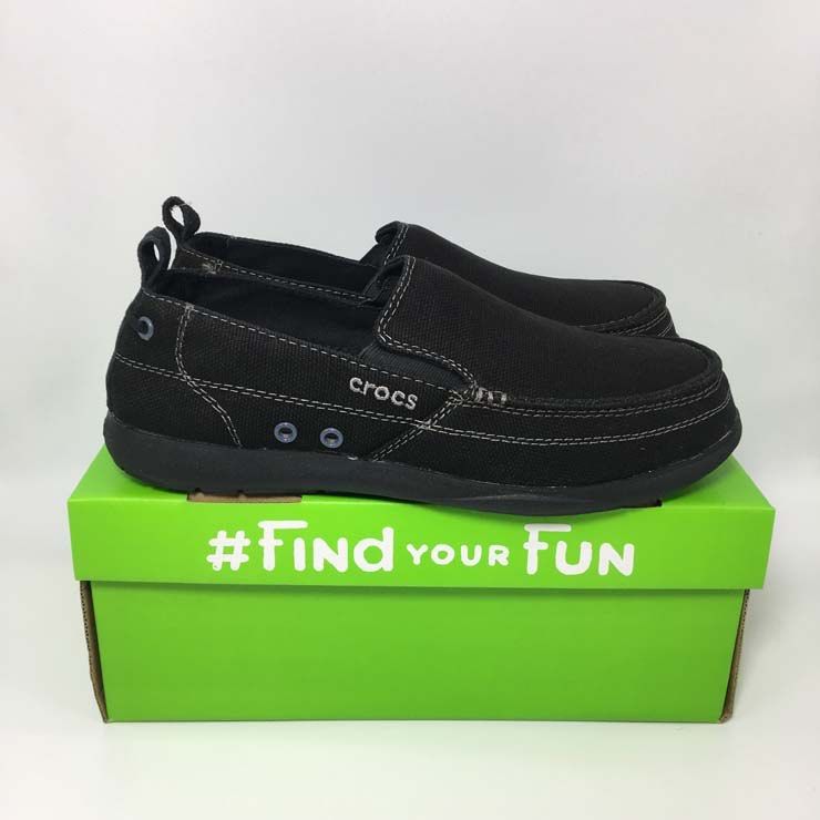 🔥Crocs Autumn Loafers unisex canvas shoes casual low winter slip 🔥 ...