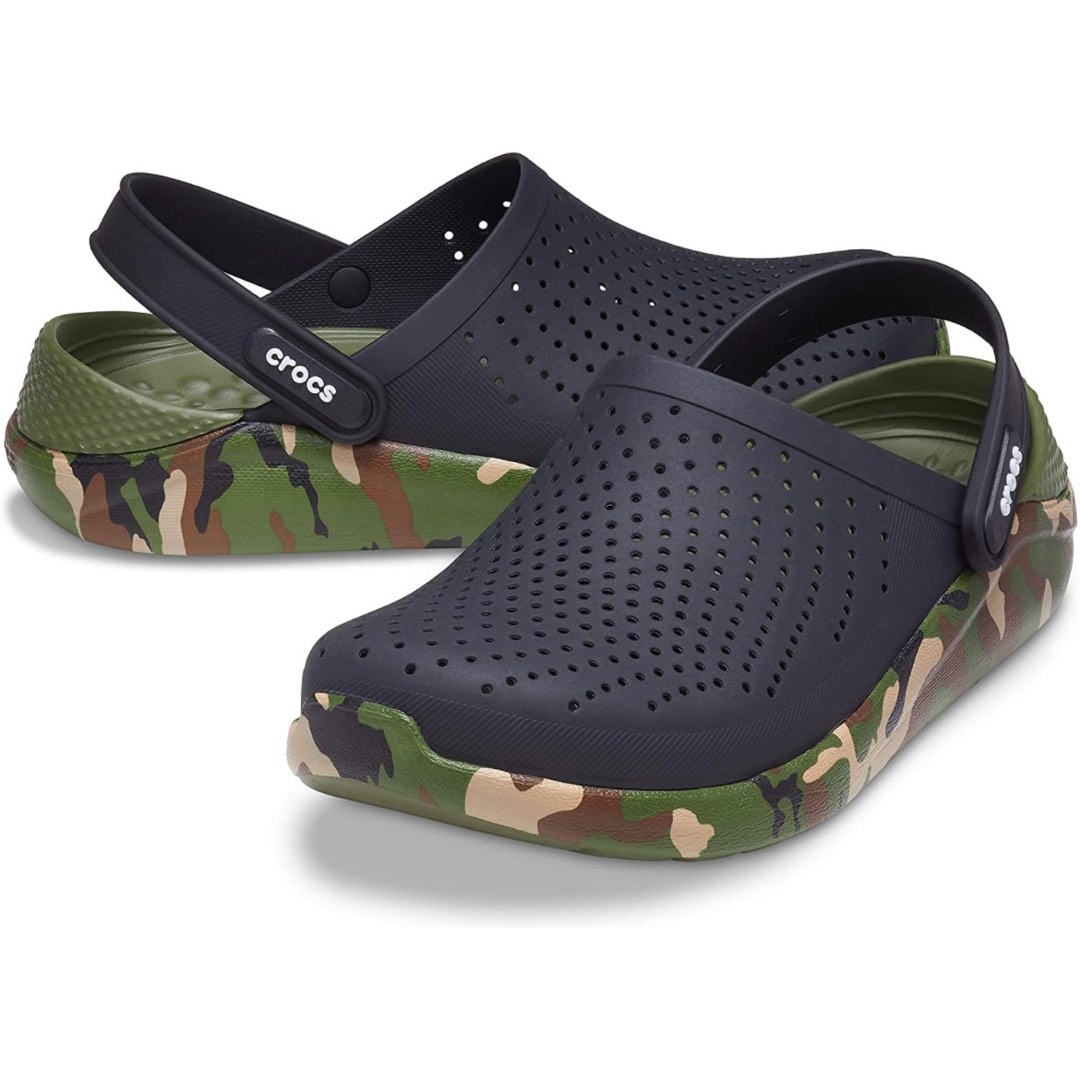 Crocs Literide Printed Camo Clog on Carousell