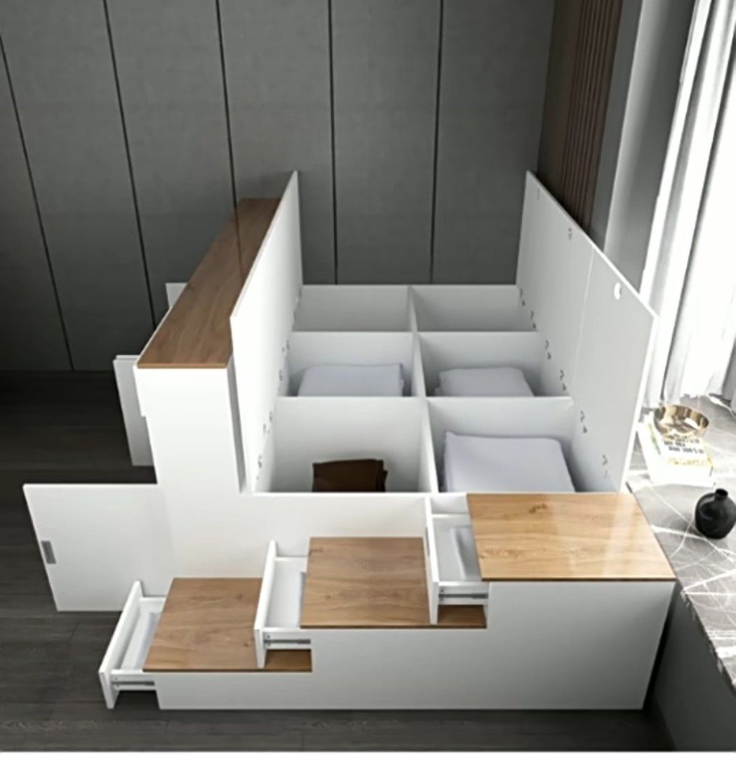 Custom storage bed/combination bed, Furniture & Home Living, Furniture ...