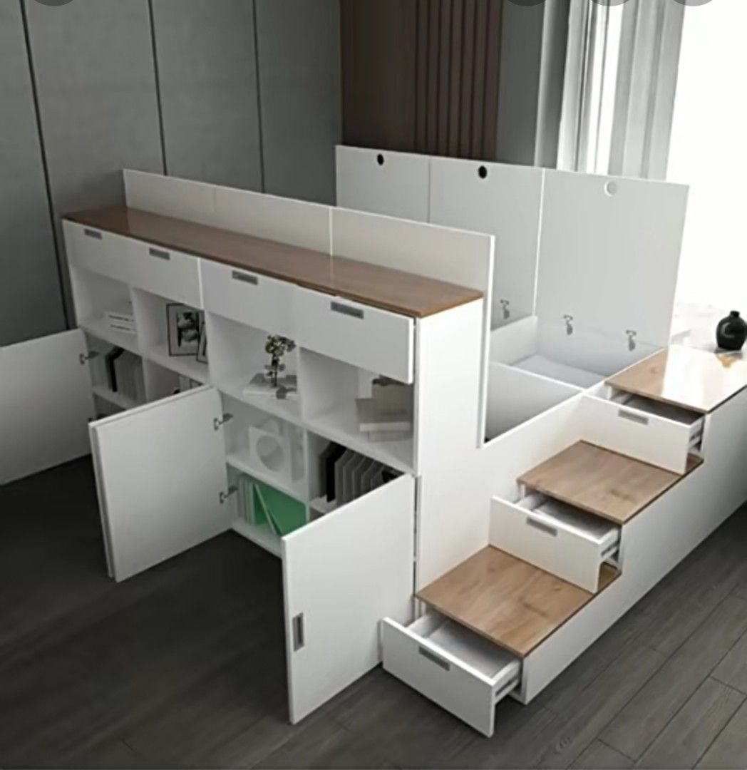 Custom storage bed/combination bed, Furniture & Home Living, Furniture ...