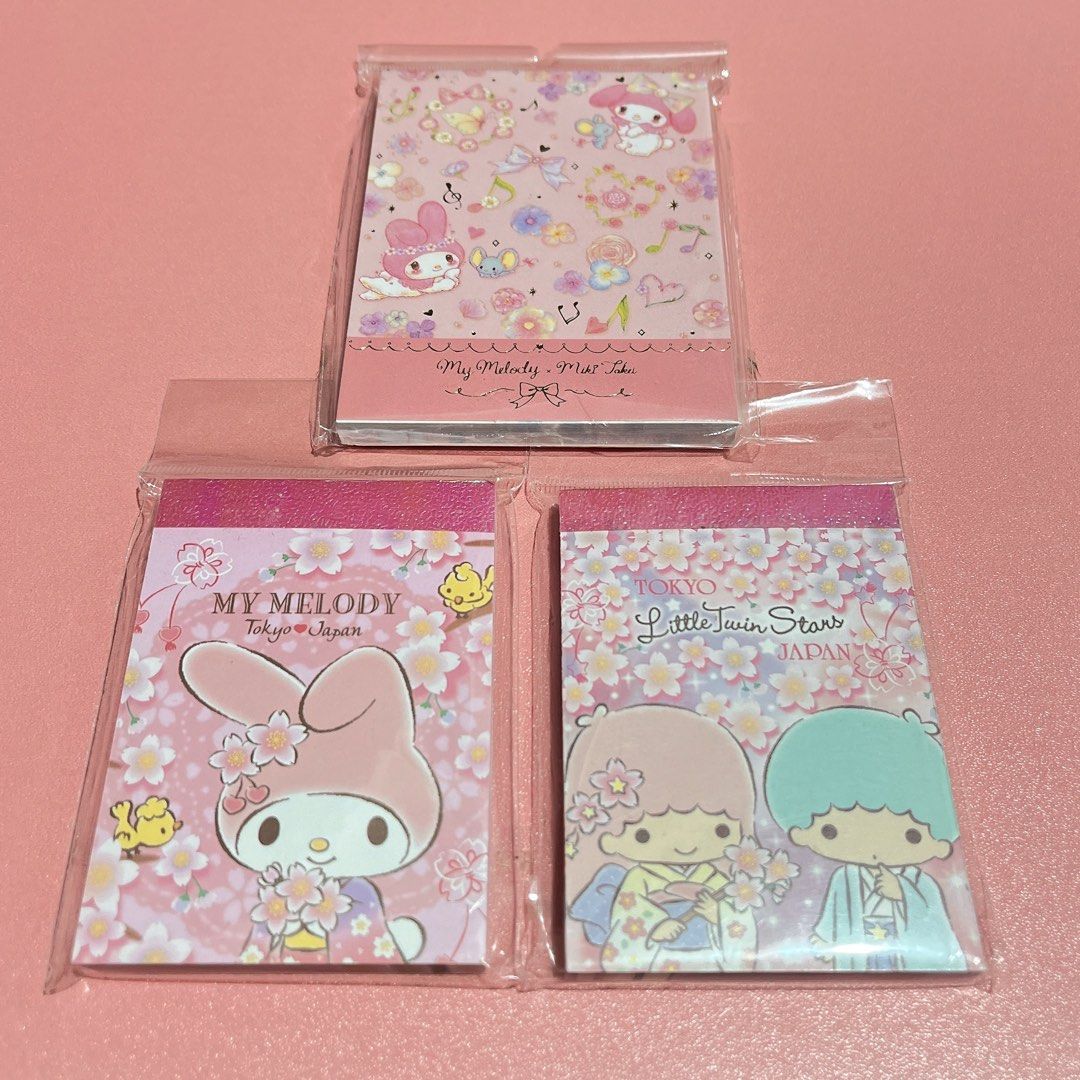 Cute Sanrio sticky notes and Notebook, Hobbies & Toys, Stationery ...