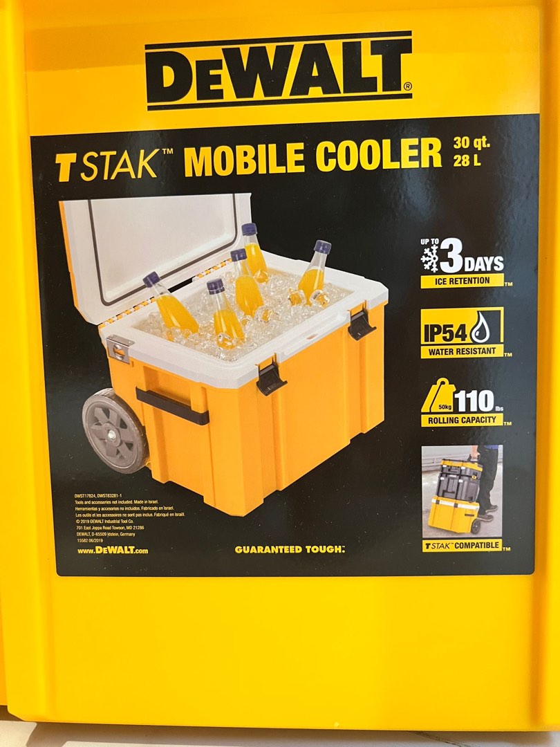 Dewalt Tstak Wheel Cooler (Rare) New, Furniture & Home Living, Home ...